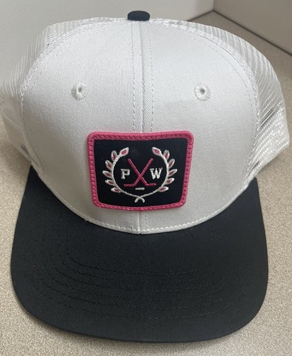 Barstool Sports Pink Whitney Hat White Pink Adjustable SnapBack Trucker ...