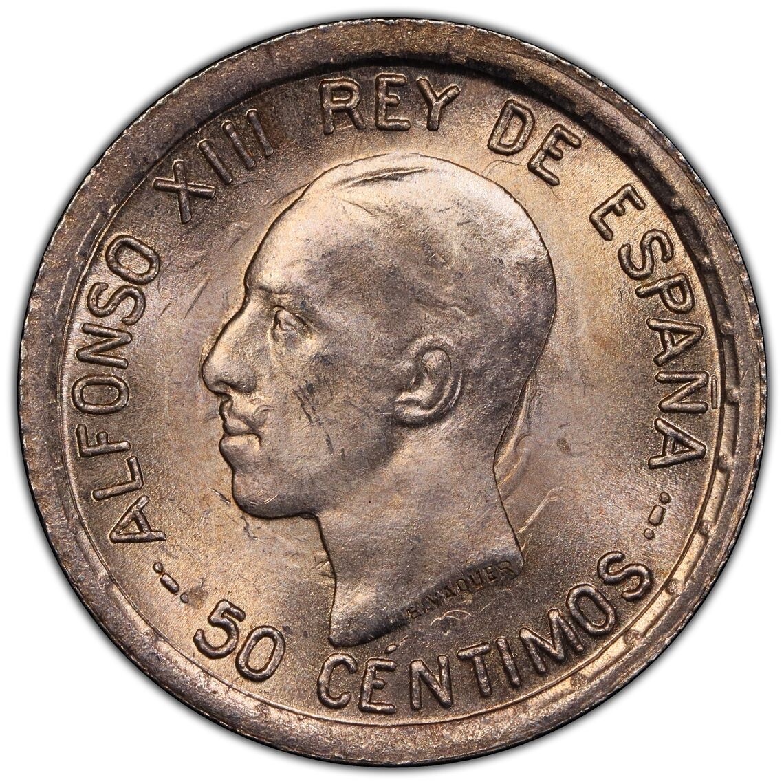 1926-PCS 50 Centimos MS 65 PCGS Spain Alfonso XIII POP 2 | eBay
