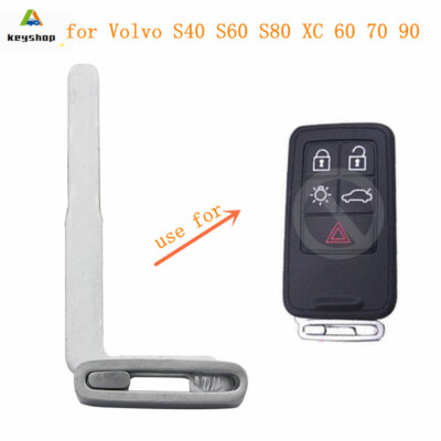 Blank Remote Emergency Key Blade Insert Fob Slide In for Volvo S40 S60 ...