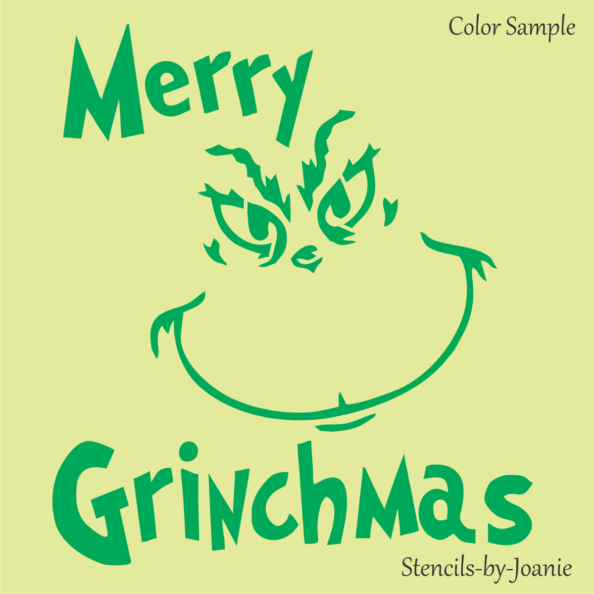 Grinch Face Stencil Grinch Round Template – Pocketful Of Posies