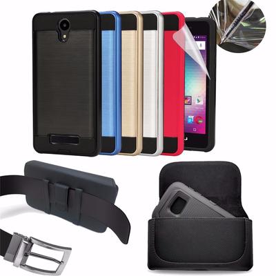 For BLU Studio G HD LTE S0250UU Hybrid Tough Case + Pouch + Screen ...