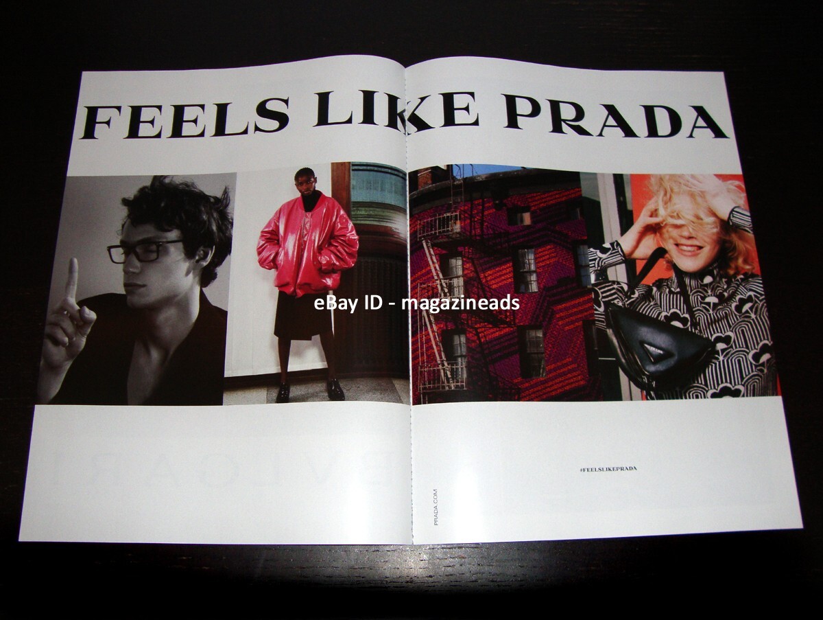 PRADA 2-Page PRINT AD Fall 2021 DAVID SIMS Lorenzo Gonzi FEELS LIKE ...