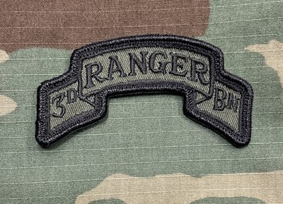 US Army 3rd Ranger Batallion Scroll BDU w/ Hook 75th Regiment Patch ...
