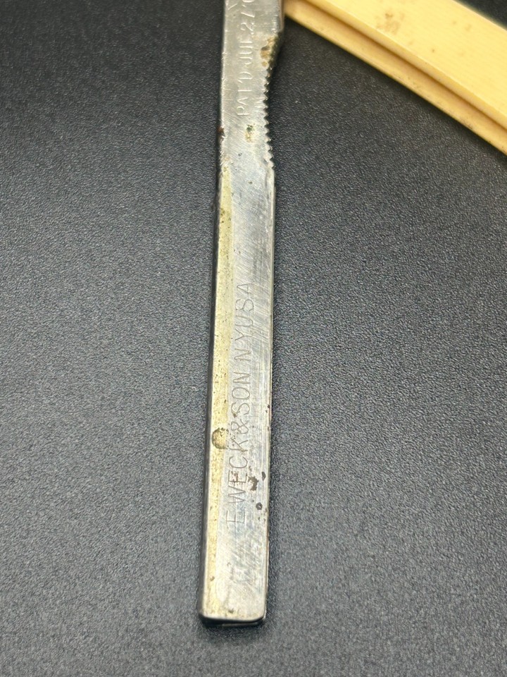Vintage Sextoblade Straight Razor Original Weck & Son Co. USA Yellow | eBay