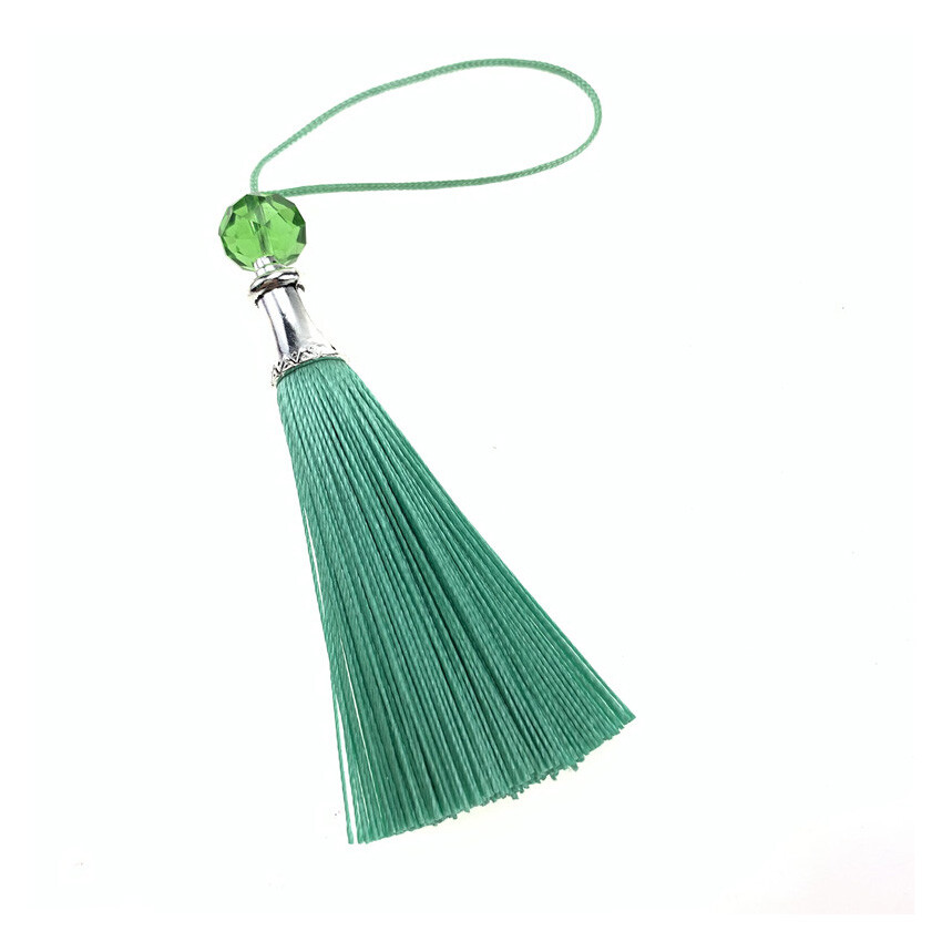10pc 3'' Crystal Bead tassels DIY Earrings tassel charms pendant Trim ...