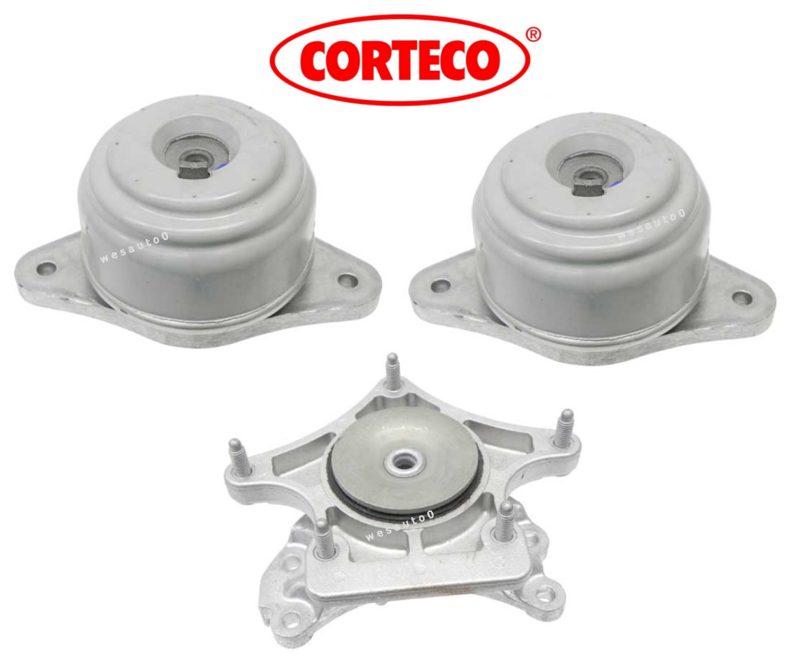 For Mercedes C300 4Matic Engine Motor Mount & Transmission Mount 3pcs ...