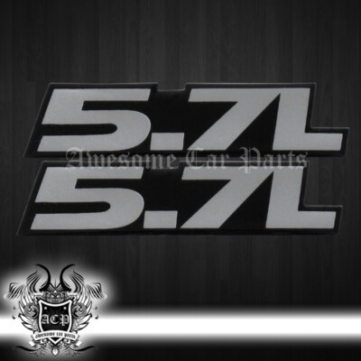 For Chevy Gmc Chrysler Dodge Toyota 5.7L Liter Engine Fender Emblem ...