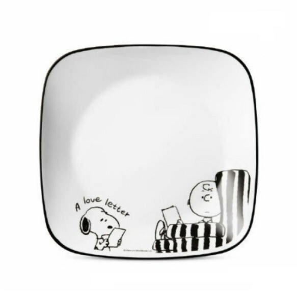 Corelle x Peanuts Snoopy &charlie Square 10p set Dinnerware/Plate,Bowl ...