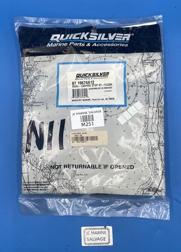 NEW GENUINE OEM Mercury-Mercruiser 87-19674A12 Lanyard Stop Switch Kit ...