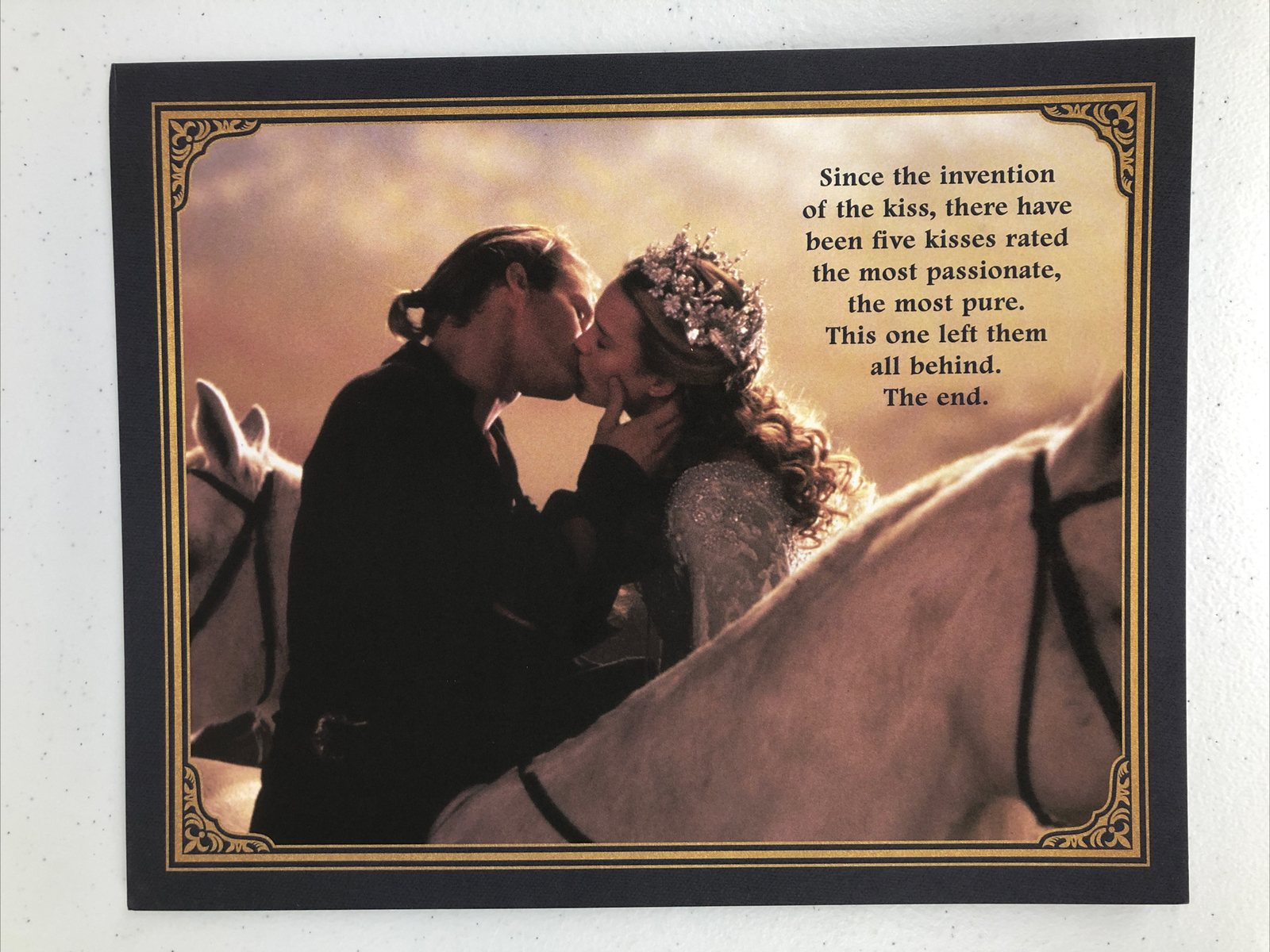 Princess Buttercup & Westley Kiss - The Princess Bride Movie Mini ...