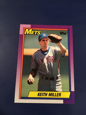1990 Topps # 58 KEITH MILLER New York Mets Great Card! | eBay