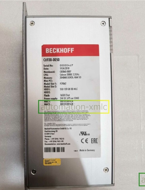 Brand New Beckhoff C6930-0050 CPU Module DHL Express | eBay