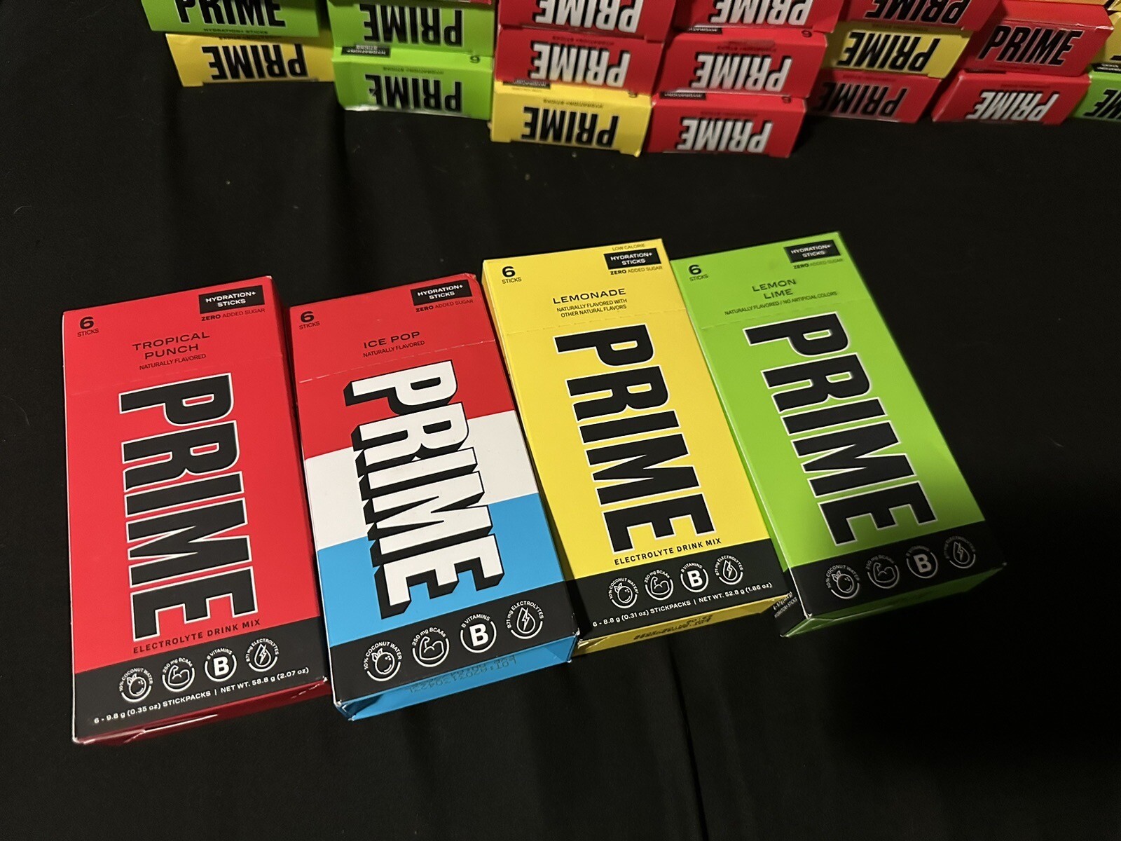 Prime Hydration Sticks (6) Per Box Electrolyte Lot of (40) Boxes Powder ...