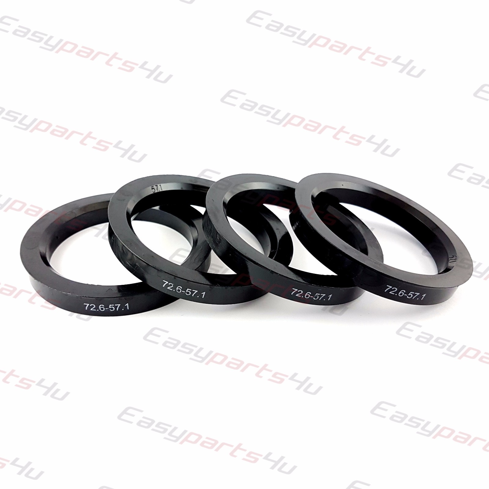 4x spigot rings 72,6 mm - 57,1 mm Conversion for alloy wheels | eBay