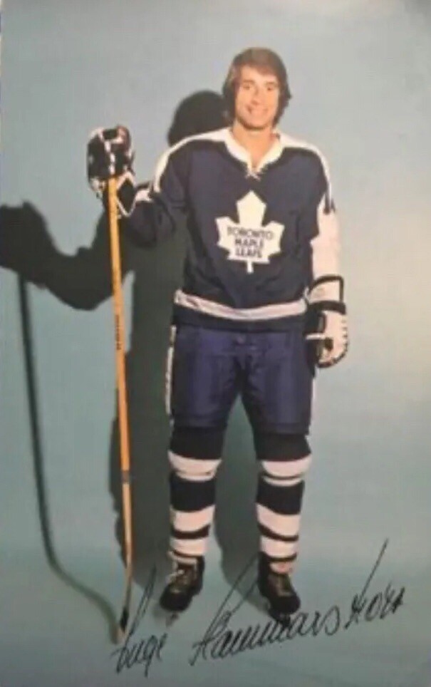 Original Toronto Maple Leaf Hockey Postcard 1973 Inge Hammarstrom Team ...