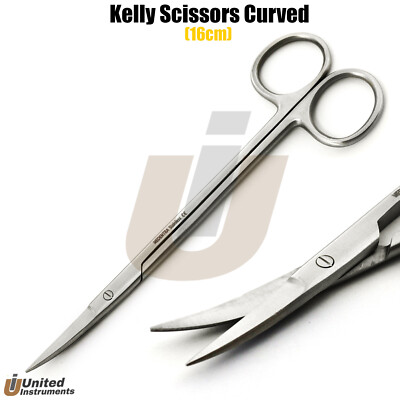 16cm Kelly Scissors Curved Oral Dissection Long Reach Gum Tissue ...