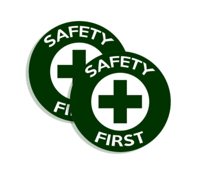 (2) Safety First Hard Hat Sticker/Decals Construction Helmet | eBay
