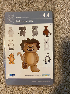 QuicKutz Lifestyle Crafts 4x4 Die Build-an-Animal 2 Exclusive ~ New | eBay