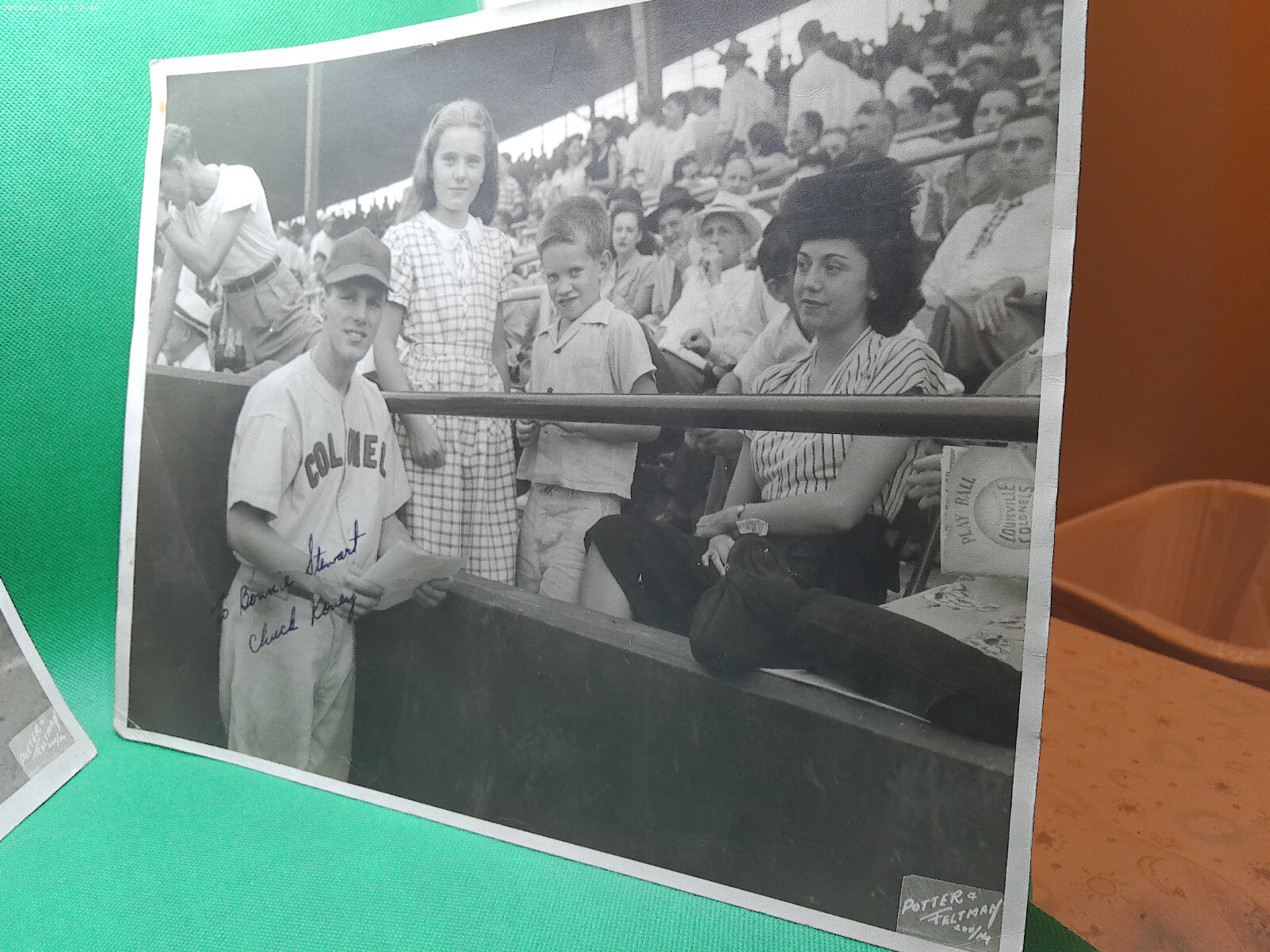 Chuck Koney Boston Red Sox hand signed photo lot 2 1940s Louisville ...