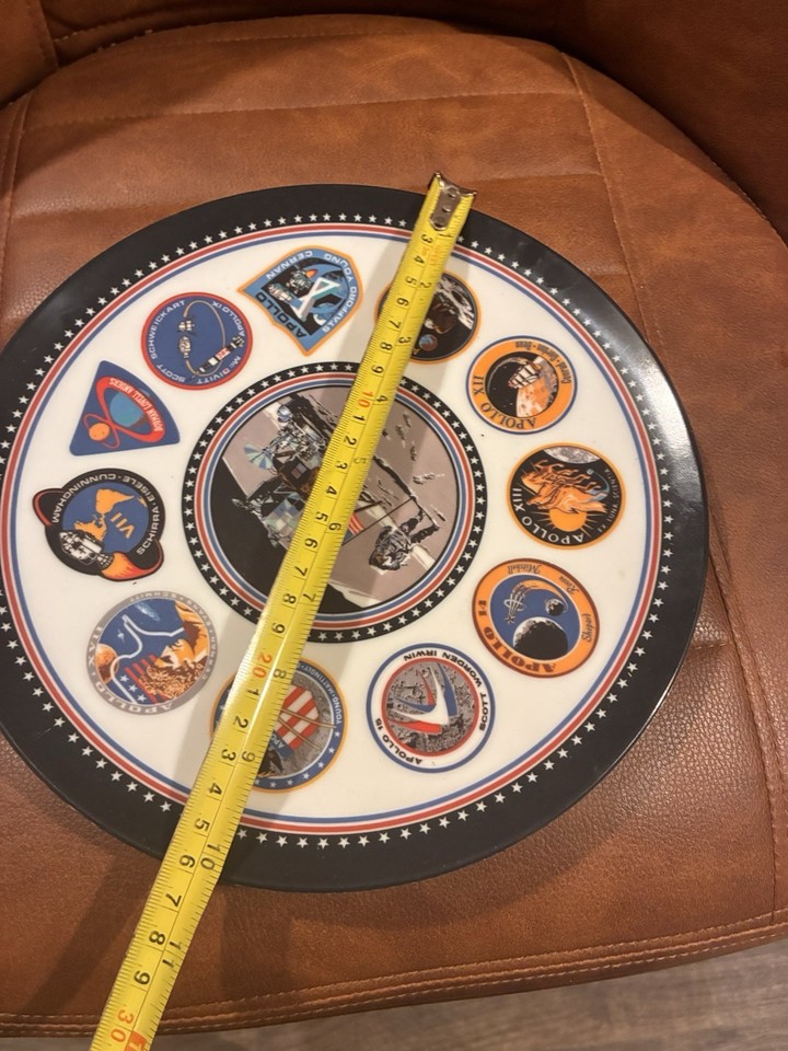 Apollo Space Hard Plastic Texas Ware Plate Moon Landing Nasa 10 Inch ...