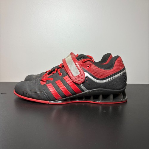 Adidas AdiPower Weightlifting Men's Size 10 Black Red Athletic Shoes ...