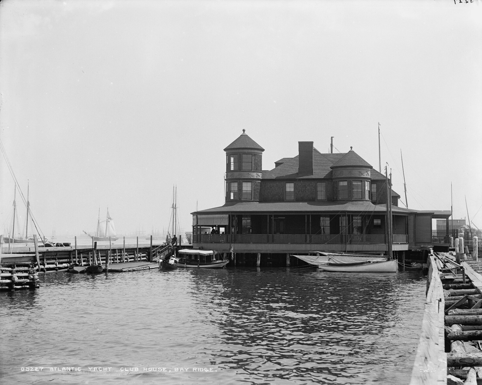 Atantic Yacht Club House Bay Ridge pier wharve New York 8X10 Photo ...