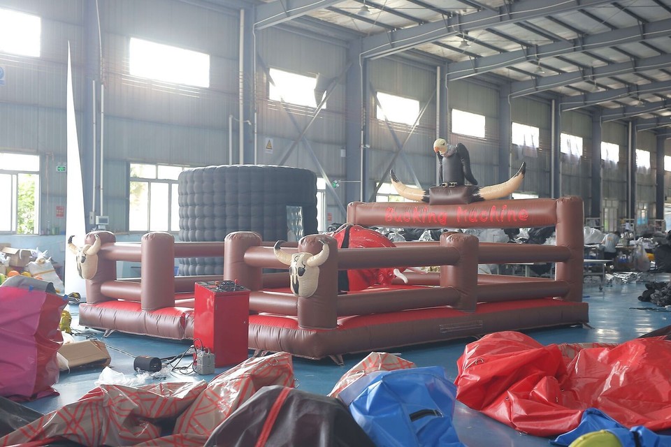 6x5x2.5m Inflatable Mechanical Bull Riding Rodeo Cowboy Bouncy For ...