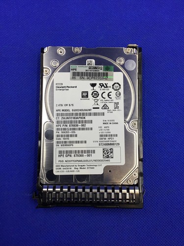 881457-B21 HPE 2.4TB 10K 12G SFF 2.5" SAS SC HDD 881507-001 ...