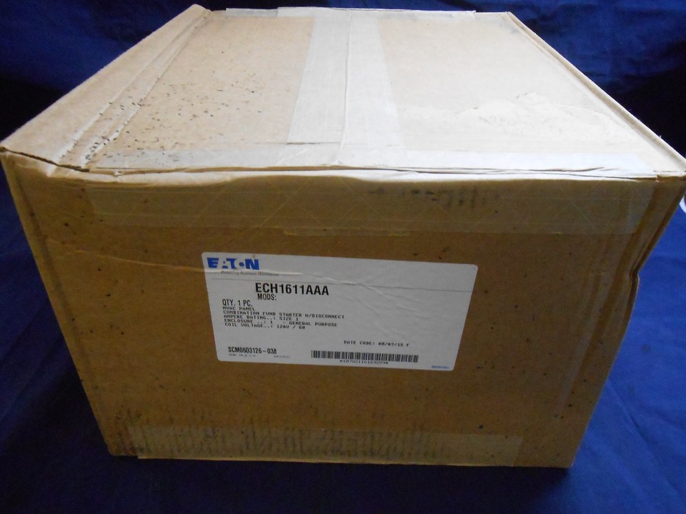 EATON ECH1611AAA COMBINATION MOTOR STARTER size 1 10HP an16dno Indoor ...