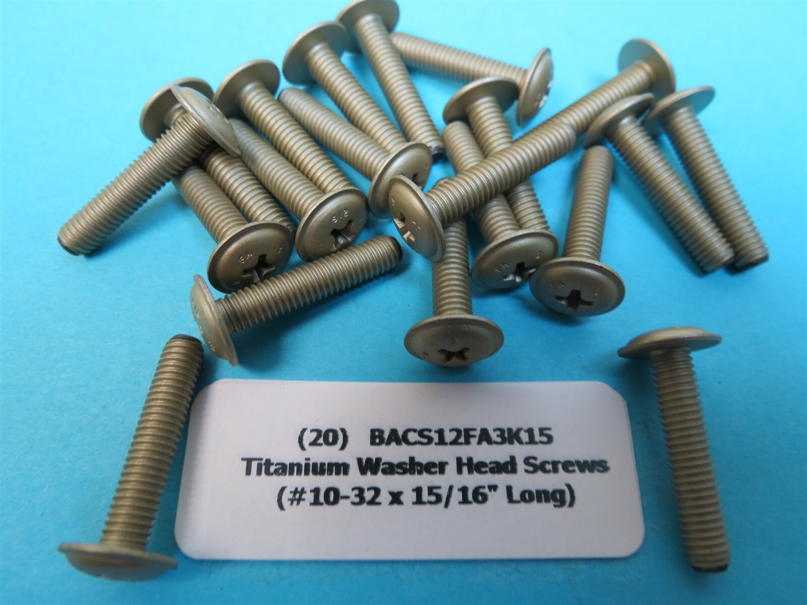 Boeing Aircraft Titanium 10-32 x 15/16 Screws Aerospace Race Sprint Hot ...