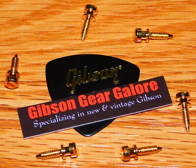 Gibson Les Paul Bridge Intonation Screw Set ABR-1 Gold Guitar Parts ...