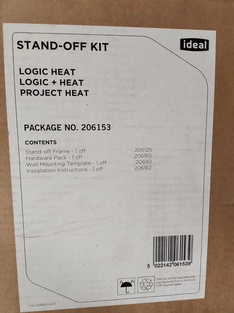 Ideal 206153 Logic Stand off Kit Bracket Regular for sale online | eBay