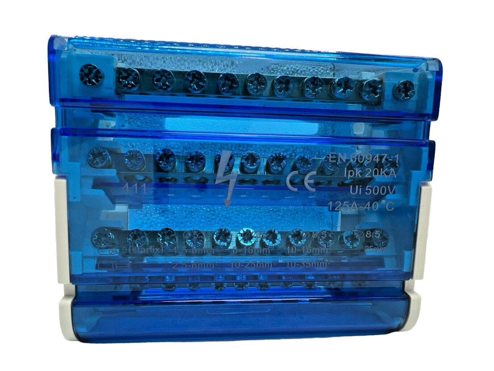 411 Terminal Block Distribution Box Din Rail 4-Level Single Phase | eBay