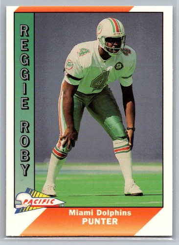 1991 Pacific Football #273 Reggie Roby Miami Dolphins | eBay