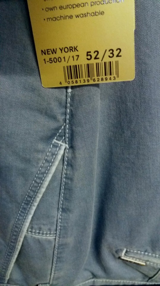 MEYER BLUE NEW YORK TROUSERS 5002/33 42"44"46"48"50"52" waist | eBay
