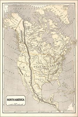 Poster, Many Sizes; Map Of North America United States 1842 | eBay