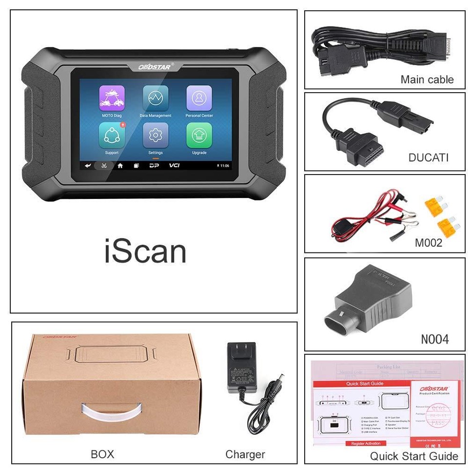 OBDSTAR iScan for DUCATI Motorcycle Diagnostic Scanner Tool Prog/rammer ...