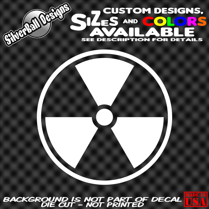 Nuclear Custom Vinyl sticker Car Window Nintendo Duke Nukem Radioactive ...