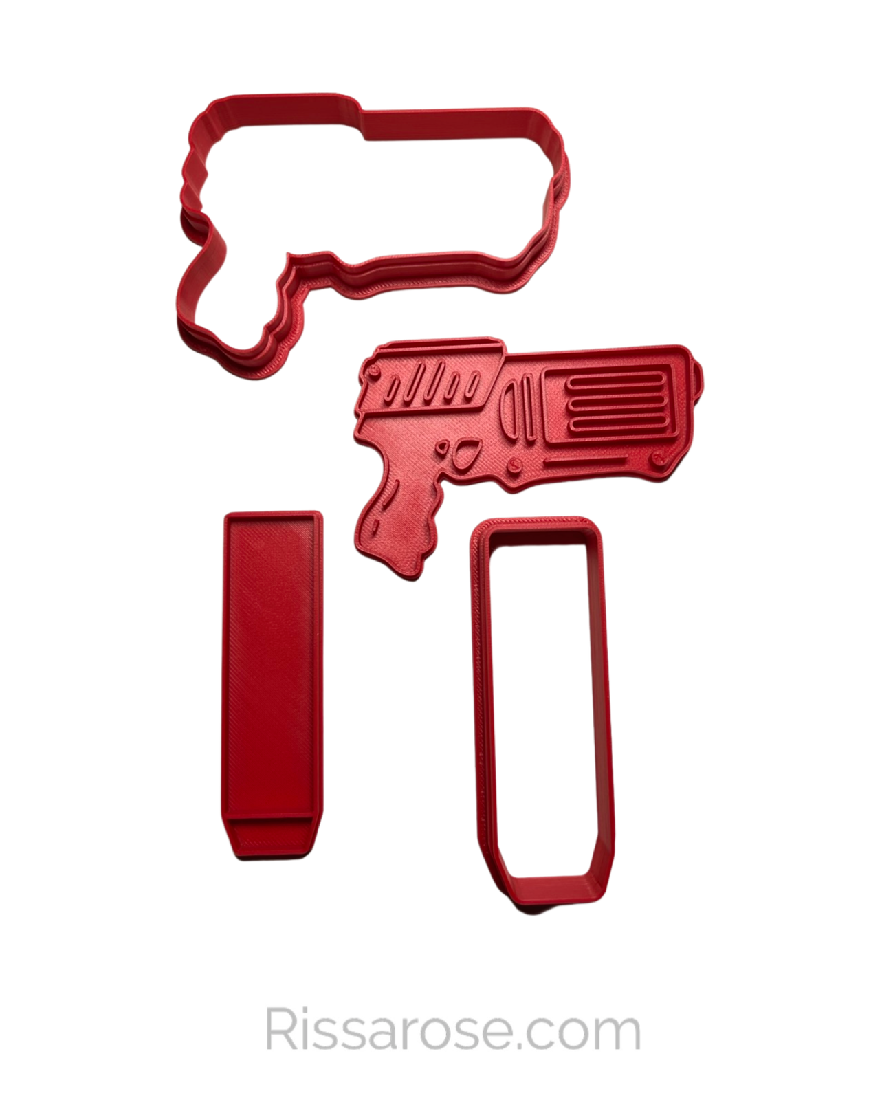 Toy Gun Cookie Cutter Stamp nerf style gun bullet shooting target ...
