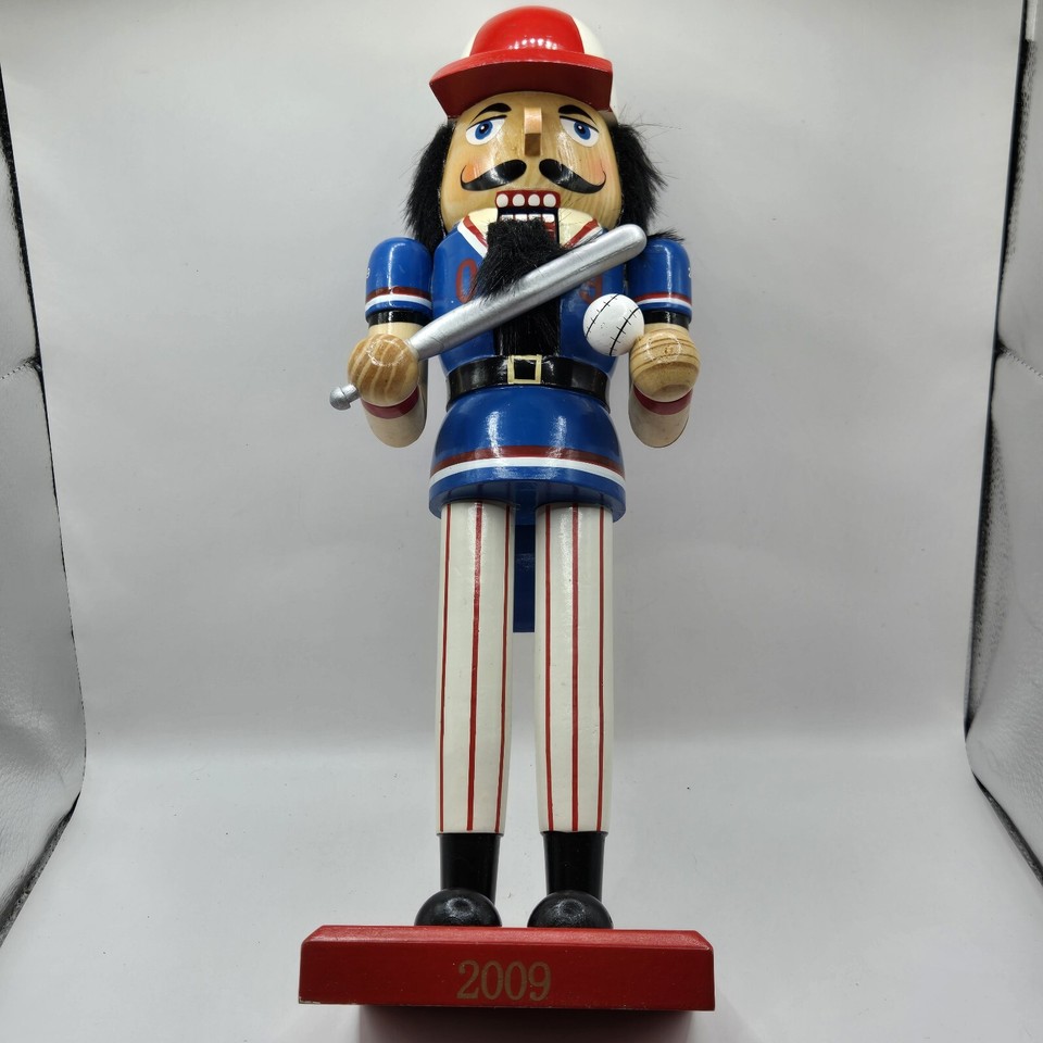 2009 Nutcracker Figure Christmas 14” Wooden-Baseball Player Limited to ...