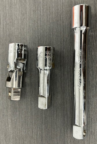 Craftsman 1/2" Drive Socket Extension Bar Set Includes 6" 3" universal ...