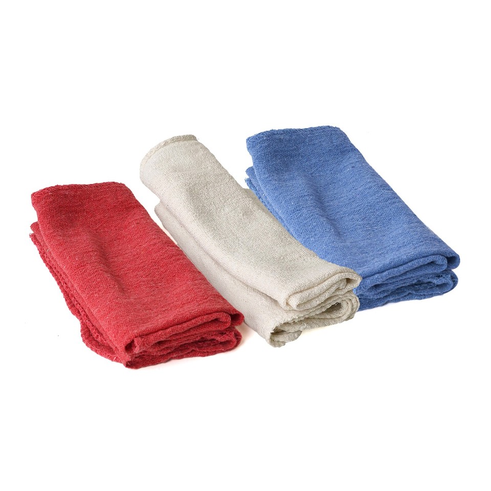 New Industrial A-Grade Shop Rags, Cleaning Towels Blue Multipurpose ...