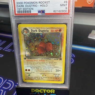 2000 Pokemon Rocket 1st Edition #6 Dark Dugtrio Holo PSA 9 MINT Fat ...