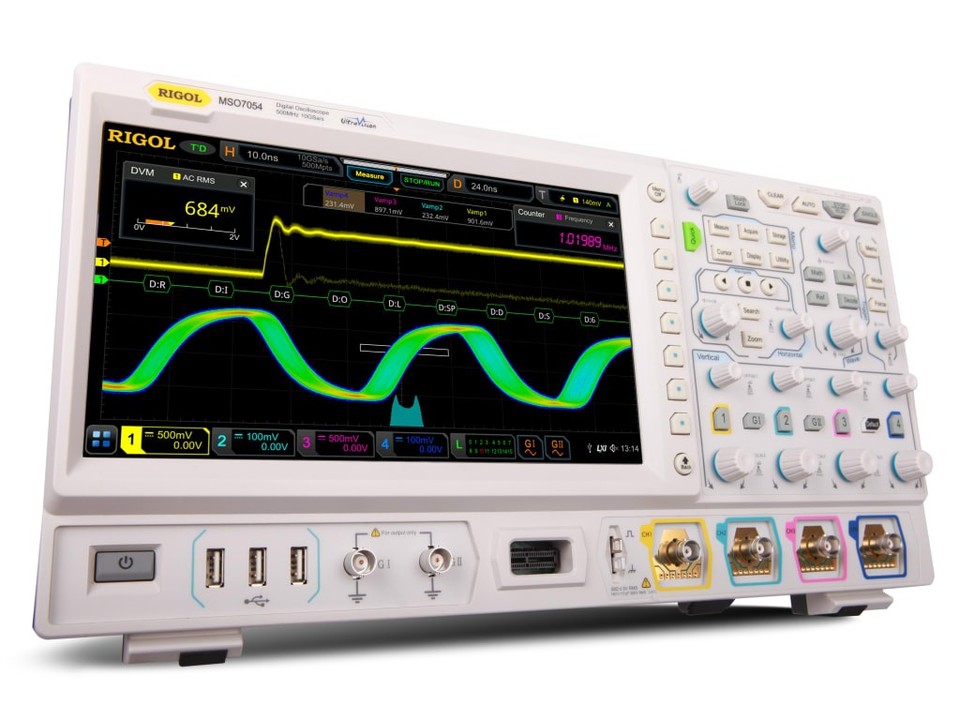 Rigol DS7034 - 350MHZ Digital Oscilloscope with 4 Channels, 10GS/s ...
