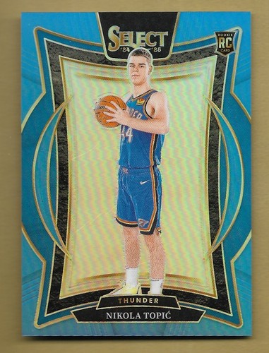 NIKOLA TOPIC 2024-25 PANINI SELECT BLUE SP ROOKIE RC CARD #'D /299 NBA ...