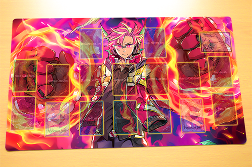 No.1609 Yugioh TCG Deck Game Custom Playmat Libromancer Fireburst YGO ...