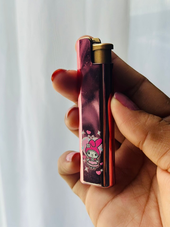 Hello kitty pink flame lighter Sanrio Lighter Kuromi Pink Flame ...