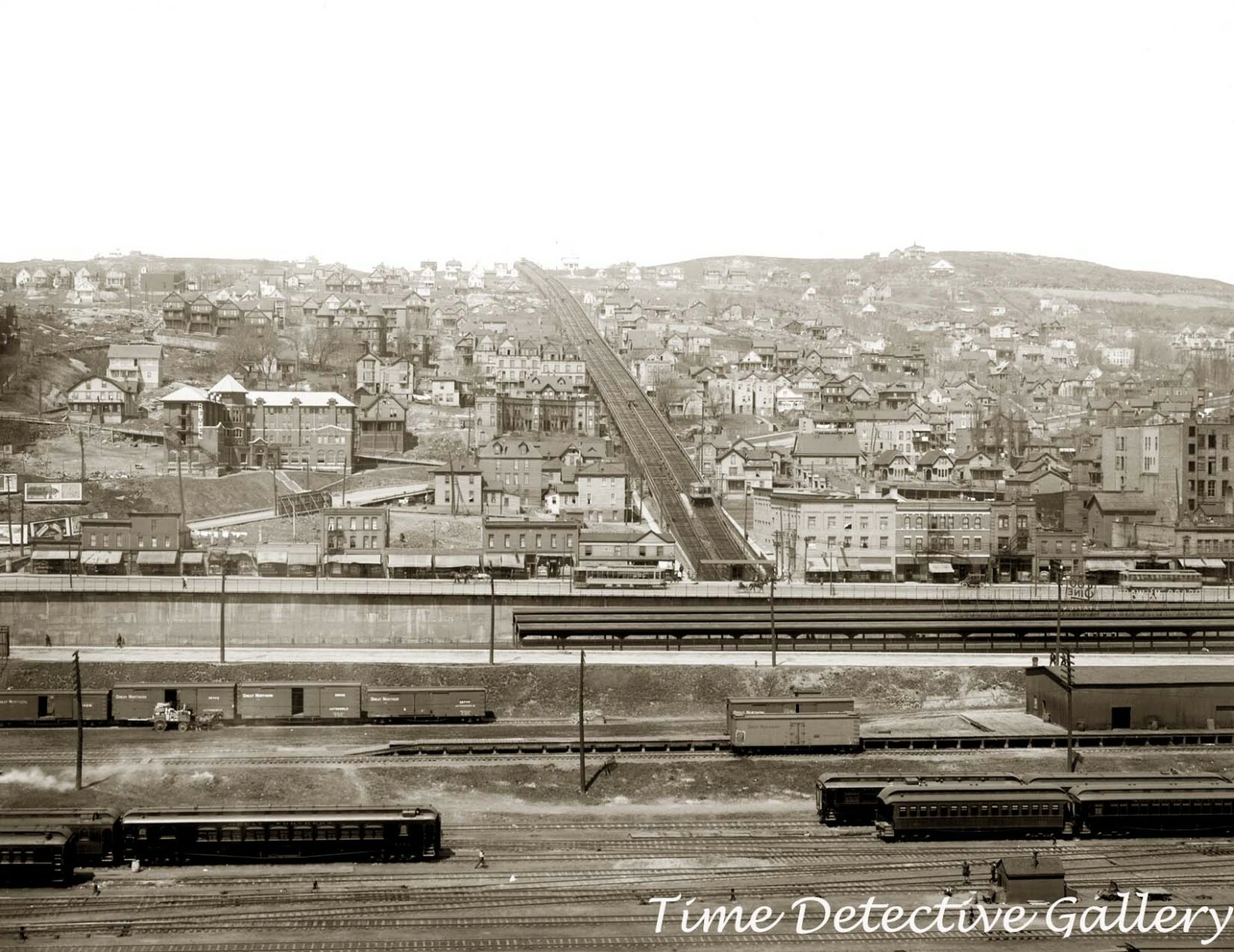 View of Incline Railway and City of Duluth, Minnesota -1904-Historic ...
