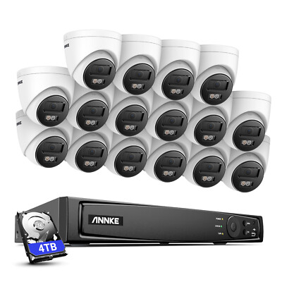 ANNKE 4K Color CCTV Security System Audio In Camera 12MP 8CH POE IP NVR ...