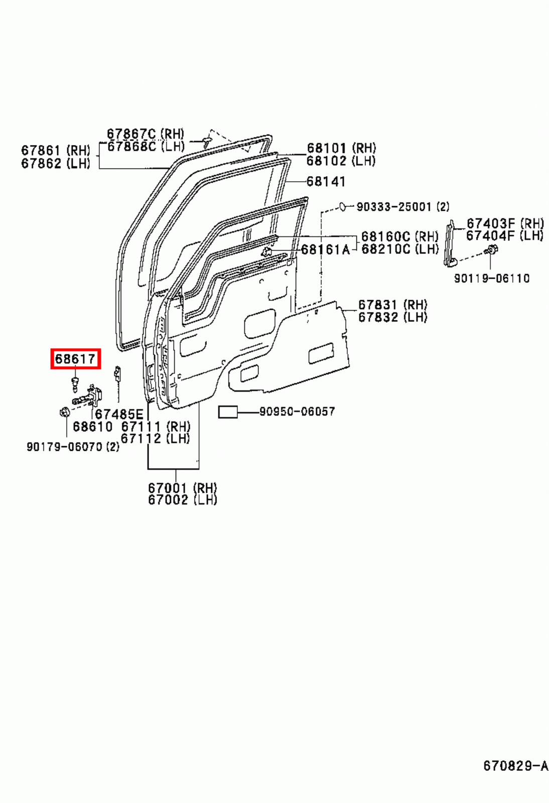 Genuine Hilux LN130 LN112 LN111 LN110 LN109 LN108 LN107 Door Check ...
